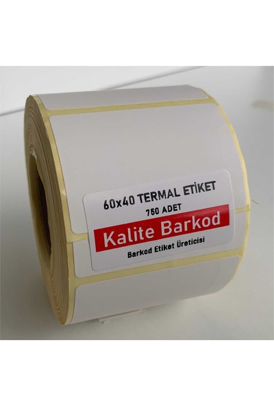 Kalite Barkod 60X40 Termal Etiket 15 Rulo Barkod Etiketi Kalite Barkod 60X40 Termal Etiket 15 Rulo Barkod Etiketi