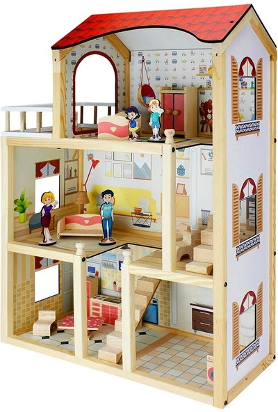 İlkevimshop EV18 Doğal Ağaç Çocuk Oyun Evi Demonte İlkevimshop EV18 Doğal Ağaç Çocuk Oyun Evi Demonte