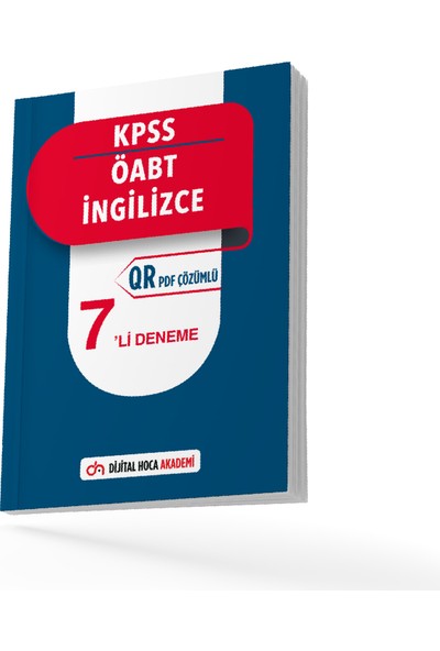 Dijital Hoca Akademi 2022 ÖABT İngilizce Öğretmenliği Qr Çözümlü 7 Deneme Dijital Hoca Akademi 2022 ÖABT İngilizce Öğretmenliği Qr Çözümlü 7 Deneme