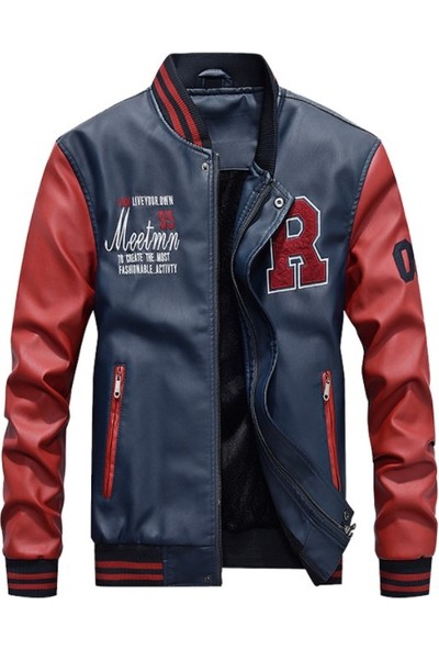 Heiqu Erkek Deri Kolej Montu 7999 - M Beden Lacivert (Yurt Dışından)