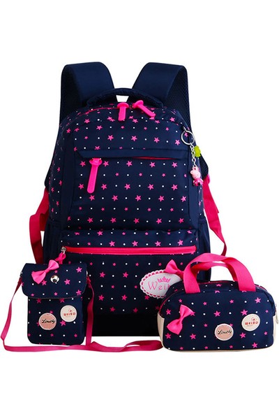 Kızlar Kadınlar Sırt Çantası Için 3 Adet/takım Okul Çantaları Kızlar Kadınlar Sırt Çantası Için 3 Adet/takım Okul Çantaları