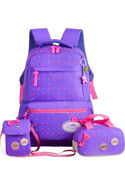 Kızlar Kadınlar Sırt Çantası Için 3 Adet/takım Okul Çantaları Kızlar Kadınlar Sırt Çantası Için 3 Adet/takım Okul Çantaları