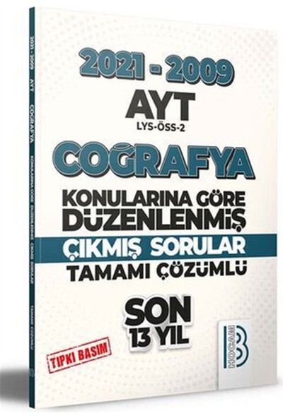 Benim Hocam 2009 2021 Ayt Coğrafya Son 13 Yıl Tıpkı Basım Konularına Göre Düzenlenmiş Tamamı Çözümlü Çıkmış Sorular Benim Hocam 2009 2021 Ayt Coğrafya Son 13 Yıl Tıpkı Basım Konularına Göre Düzenlenmiş Tamamı Çözümlü Çıkmış Sorular
