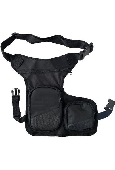 Motolinas Motosiklet Bacak Çantası 2 Cepli Su Geçirmez