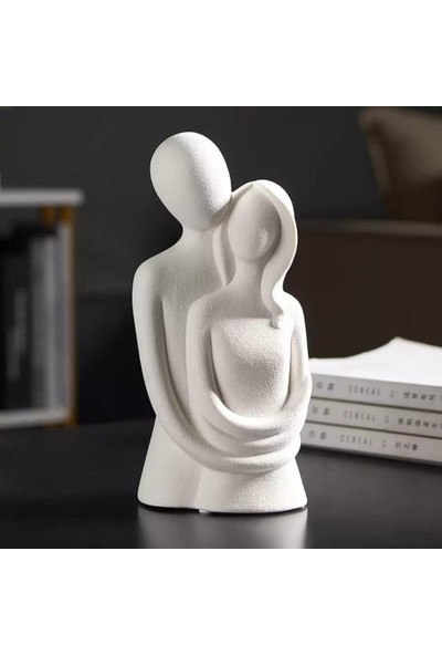 Mağazanyanında Evlilik Yıl Dönümü Hediyesitasarım Sevgili Çift Biblo Beyaz