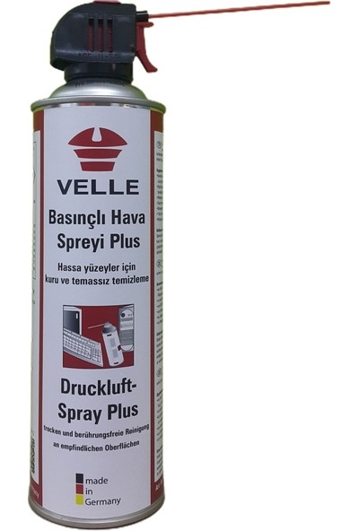Velle Basınçlı Hava Spreyi 500 ml Velle Basınçlı Hava Spreyi 500 ml