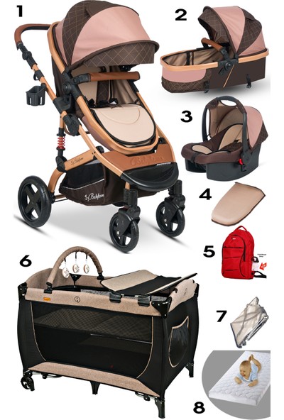 Baby Home 8'in 1 Yeni Doğan Set Baby Home 946 Travel Sistem Bebek Arabası 560 Bebek Oyun Parkı Yatak Beşik Baby Home 8'in 1 Yeni Doğan Set Baby Home 946 Travel Sistem Bebek Arabası 560 Bebek Oyun Parkı Yatak Beşik