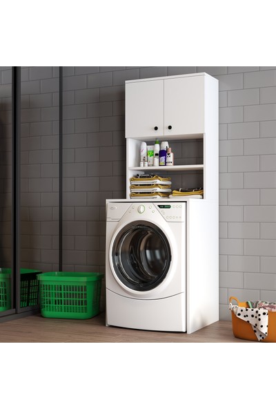 Moxen Mobilya Moxen Cmd1 Çamaşır Makinesi Dolabı Beyaz