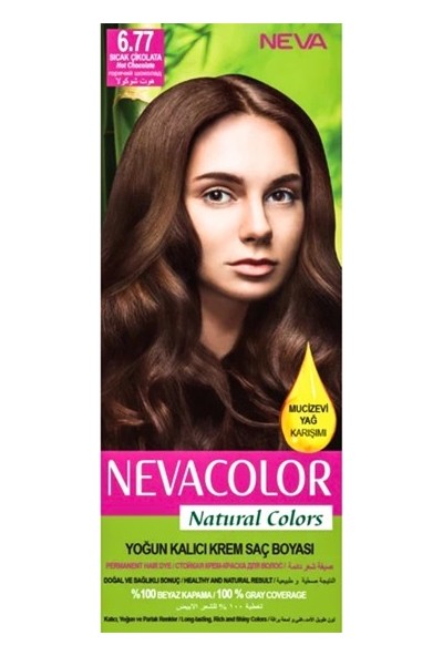 NEVA COLOR Nevacolor Natural Colors 6.77 Sıcak Çikolata - Kalıcı Krem Saç Boyası Seti NEVA COLOR Nevacolor Natural Colors 6.77 Sıcak Çikolata - Kalıcı Krem Saç Boyası Seti
