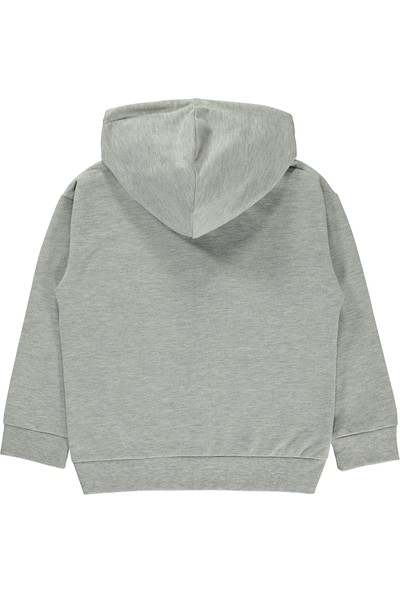 Benetton Kız Çocuk Kapüşonlu Hırka 4-13 Yaş Grimelanj
