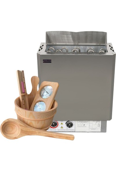 Vilco 9 Kw 380V Sauna Sobası ve Aksesuar Seti Vilco 9 Kw 380V Sauna Sobası ve Aksesuar Seti