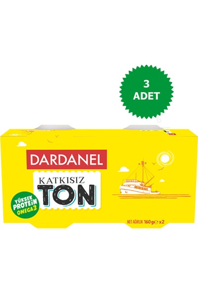 Dardanel Ekonomik Ton Balığı 2 x 160 gr 3'lü