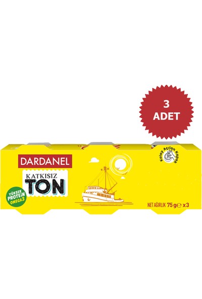 Dardanel Ekonomik Ton Balığı 3 x 75 gr 3'lü