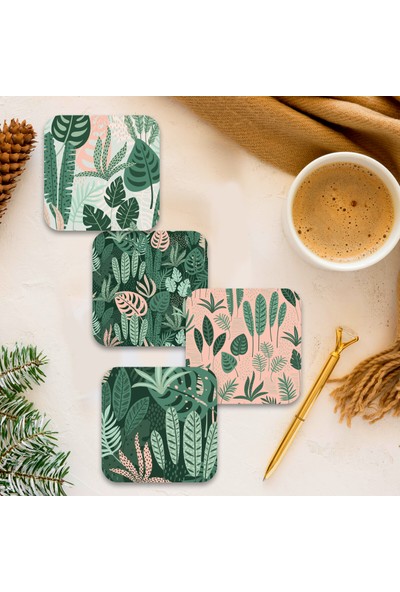 İnstababyrooms Home Serisi Dijital Baskılı Dörtlü Ahşap Bardak Altlığı Model 025 İnstababyrooms Home Serisi Dijital Baskılı Dörtlü Ahşap Bardak Altlığı Model 025