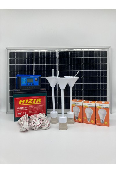 ALTAY 50 Watt Monokristal Panelli Güneş Enerji Seti Solar Aydınlatma ve Telefon Şarj ALTAY 50 Watt Monokristal Panelli Güneş Enerji Seti Solar Aydınlatma ve Telefon Şarj