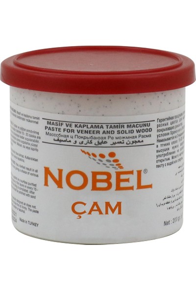 Nobel Çok Amaçlı Ahşap Mermer Parke Tamir Macunu 200 gr Nobel Çok Amaçlı Ahşap Mermer Parke Tamir Macunu 200 gr