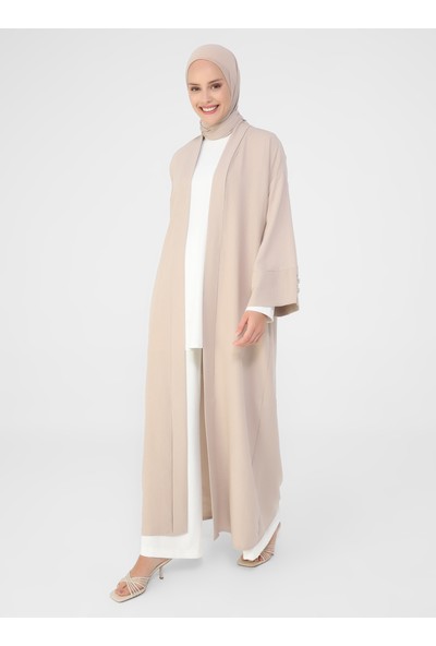 Refka Aerobin Rahat Kalıp Ferace - Bej - Refka Casual Refka Aerobin Rahat Kalıp Ferace - Bej - Refka Casual