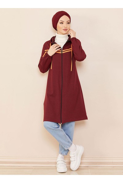 Tofisa Kapüşonlu Spor Kap - Bordo - Tofisa Tofisa Kapüşonlu Spor Kap - Bordo - Tofisa