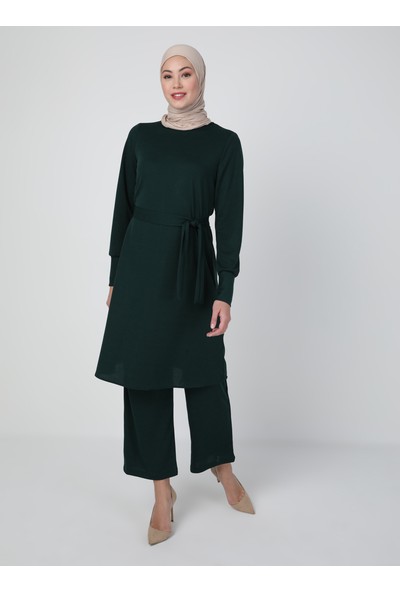 Ecesun Tunik&pantolon Ikili Takım - Zümrüt Yeşili - Ecesun
