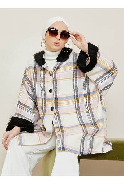 Tofisa Ekose Desenli Panço - Pudra - Tofisa Tofisa Ekose Desenli Panço - Pudra - Tofisa