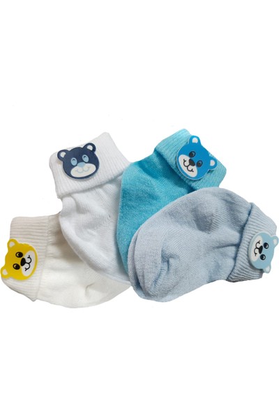 Baby Bakkal 4 Çift Aksesuarlı Bebek Çorabı