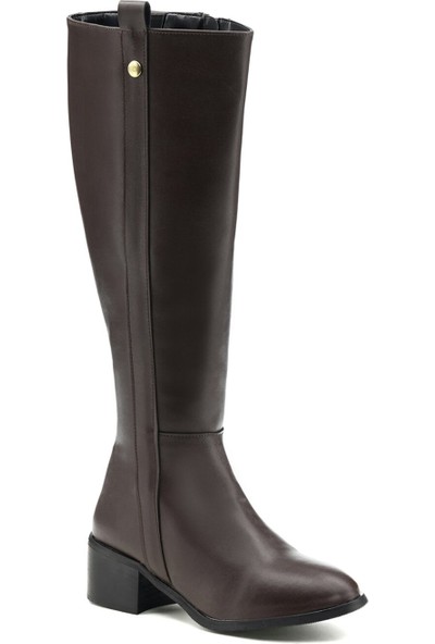 Butigo 21K-255 1pr Kahverengi Kadın Topuklu Çizme