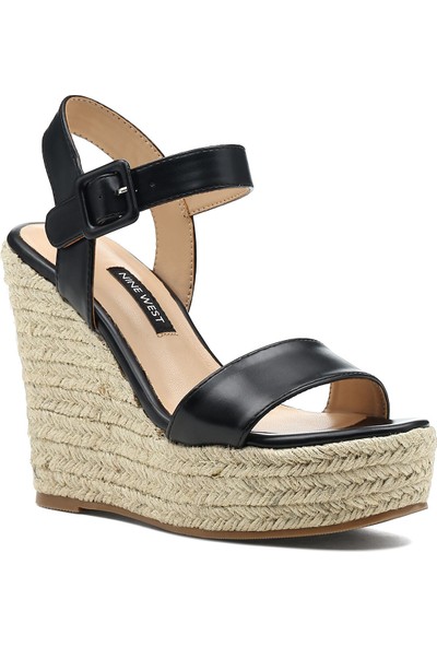 Nine West Benoıt 2fx Siyah Kadın Dolgu Topuk Sandalet Nine West Benoıt 2fx Siyah Kadın Dolgu Topuk Sandalet