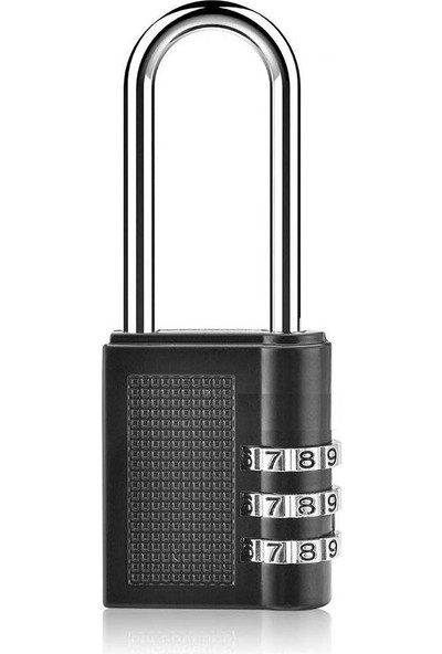 Mastercare Tudor 3 Basamak Şifreli Siyah Asma Kilit 715565