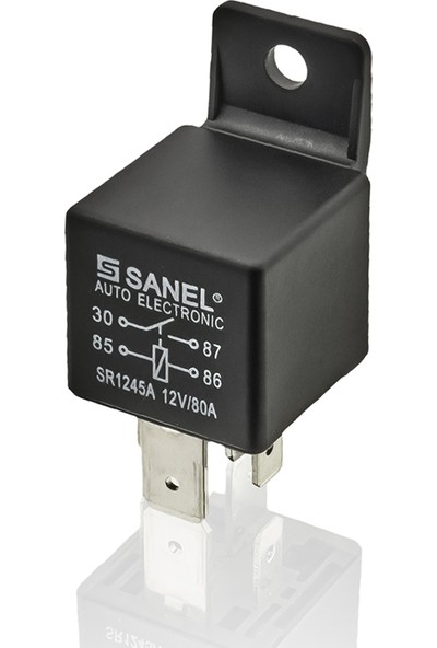 Sanel 12V 80A Güç Rölesi Yedek Parçalı SR1245 Sanel 12V 80A Güç Rölesi Yedek Parçalı SR1245