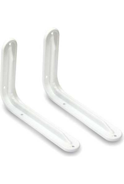 Hellove Raf Altı L Ayak Beyaz L Raf Ayağı 2 Adet Birden Köşebent 16X23 cm Hellove Raf Altı L Ayak Beyaz L Raf Ayağı 2 Adet Birden Köşebent 16X23 cm