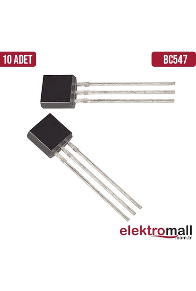 Elektromall BC547 Transistör 10 Adet Elektromall BC547 Transistör 10 Adet