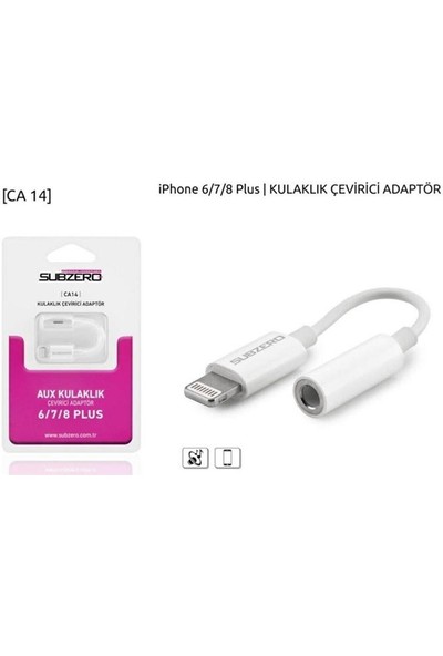 Subzero Tak Çalıştır Iphone Kulaklık Çevirici Aparat - Adaptör - 3.5mm Aux To Lightning Çevirici Subzero Tak Çalıştır Iphone Kulaklık Çevirici Aparat - Adaptör - 3.5mm Aux To Lightning Çevirici
