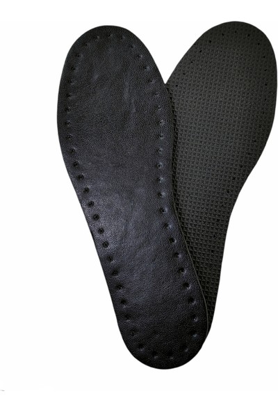 Hobimon 1 Çift Siyah Suni Deri Kaplı Eva Patik Tabanı - 26-27 Numara Suni Deri Tabanlık