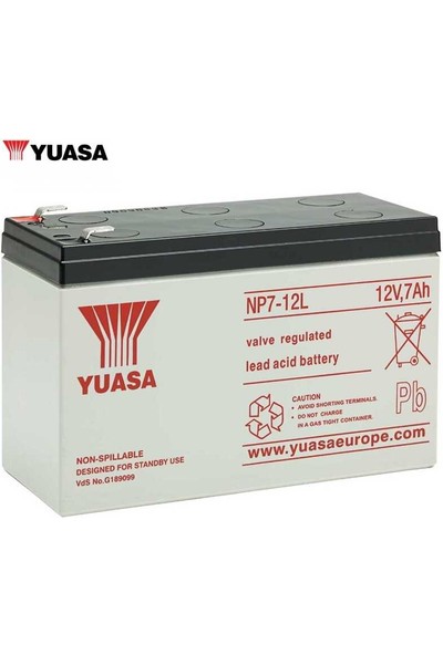 Yuasa 12V 7AH NP7-12L Ups Alarm Asansör Aküsü Yuasa 12V 7AH NP7-12L Ups Alarm Asansör Aküsü
