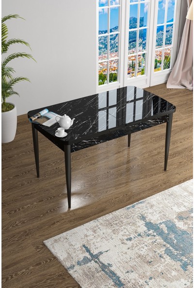 Canisa Concept Han Serisi 70 x 114 Cm, Açılabilir Mdf Mutfak Masası, Yemek Masası