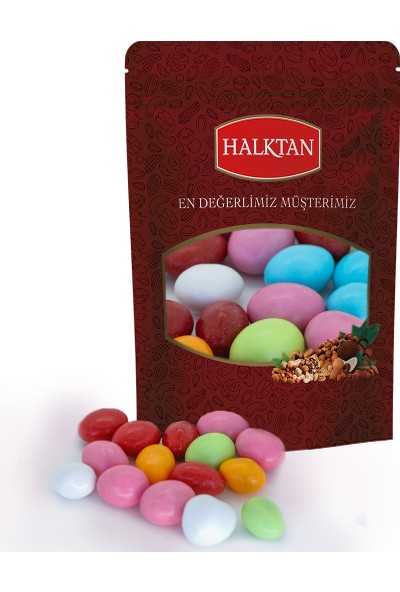 Halktan Badem Çikolatalı Renkli 500 Gr. Halktan Badem Çikolatalı Renkli 500 Gr.