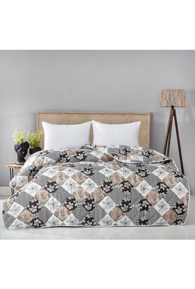 Komfort Home Baskılı Çift Kişilik Microfiber Yorgan + 2 Yastık