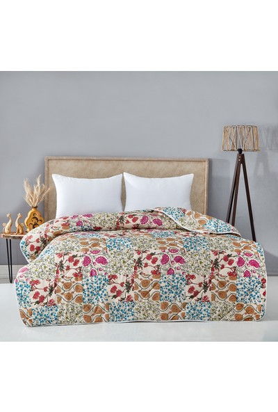 Komfort Home Baskılı Çift Kişilik Microfiber Yorgan + 2 Yastık