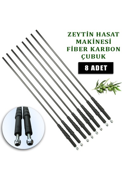 Buda Lazım Shop Aima Zeytin Hasat Makinesi Karbon Fiber Çubuk 5 Mm. 8 Adet