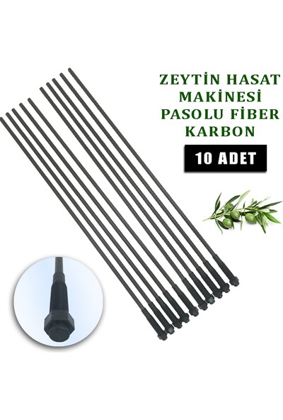 Minelli Zeytin Hasat Makinası Uyumlu Karbon Fiber Çubuk Pasolu 5 Mm. 10 Adet