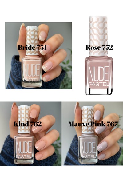 Pastel 4’lü Oje Seti Pastel Nude Bride 751 + Pastel Nude Rose 752 + Pastel Nude Kind 762 + Pastel Nude Mauve Pink 767 Nail Polish Pastel 4’lü Oje Seti Pastel Nude Bride 751 + Pastel Nude Rose 752 + Pastel Nude Kind 762 + Pastel Nude Mauve Pink 767 Nail Polish