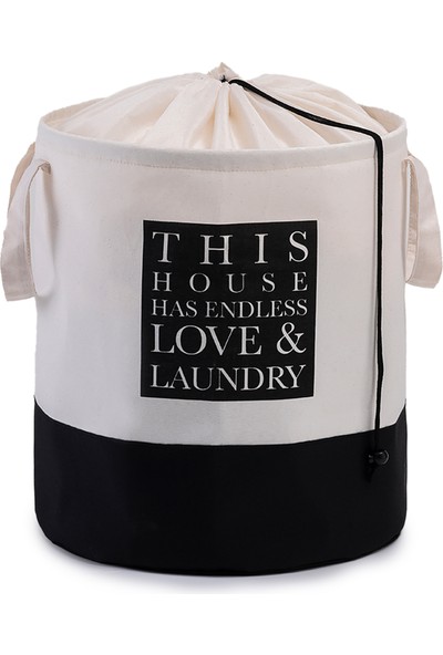 Ocean Home 36 x 40 Beyaz Renk Çok Amaçlı Silindir Sepet
