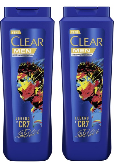Clear Men Kepeğe Karşı Etkili Şampuan Legend Ronaldo Limited Edition 485 ml x 2 Adet