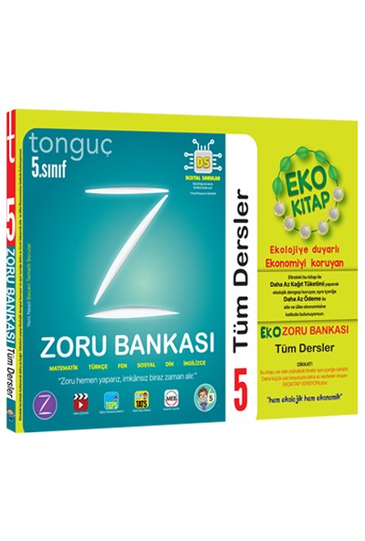 Tonguç Yayınları 5. Sınıf Tüm Dersler Eko Zoru Bankası