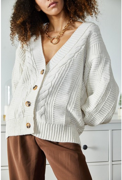 Hakke Saç Örgü Hırka