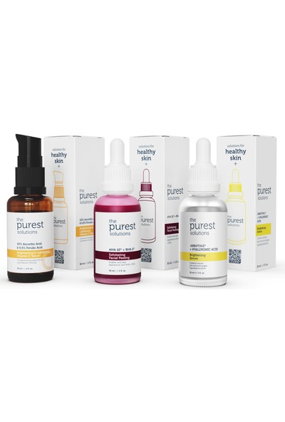 The Purest Solutions Canlandırıcı, Koyu Lekelerde Etkili, Renk Tonu Eşitlemeye Yardımcı Cilt Bakım Seti TPS150 The Purest Solutions Canlandırıcı, Koyu Lekelerde Etkili, Renk Tonu Eşitlemeye Yardımcı Cilt Bakım Seti TPS150