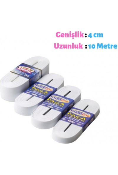 Hellove Beyaz 4 cm Yassı Bel Paça Don Lastiği Yassı Maske Lastiği Hellove Beyaz 4 cm Yassı Bel Paça Don Lastiği Yassı Maske Lastiği