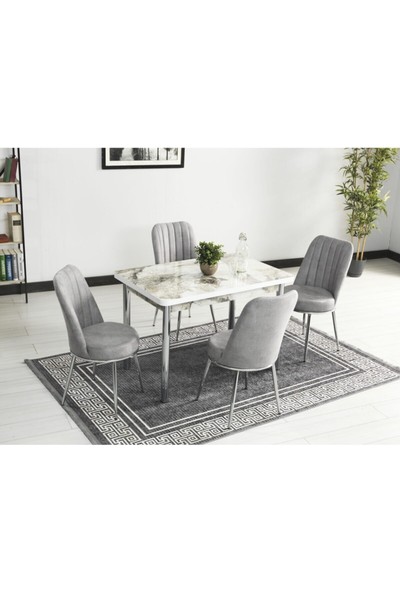 Avvio Elit Lüks Beyaz Mermer Sabit Mutfak Masası-Yemek Masası-Yemek Masası Takımı Avvio Elit Lüks Beyaz Mermer Sabit Mutfak Masası-Yemek Masası-Yemek Masası Takımı