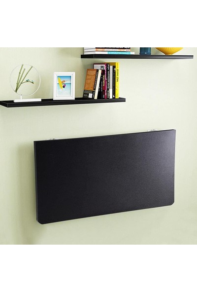 Mobitell 90X60 cm Oval Köşeli Duvara Monte Katlanır Masa Siyah Mobitell 90X60 cm Oval Köşeli Duvara Monte Katlanır Masa Siyah