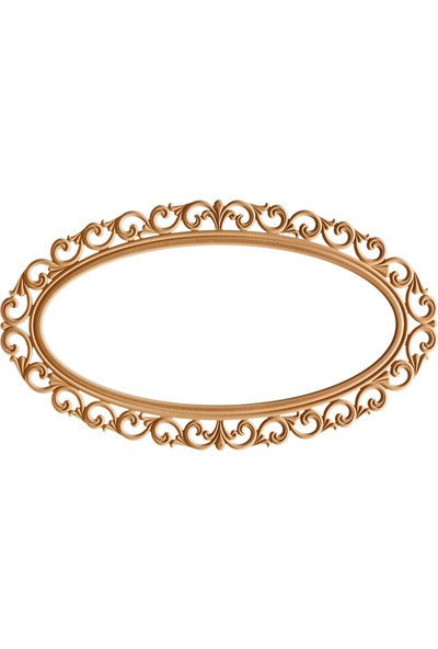 Bendegan 140'LIK Lilyum Oval Ayna Çerçevesi Ham Cilasız